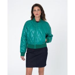 FRESHLIONS Damen Steppjacke "Andrea", blau, Gr. L, unifarben, 100% Polyester, Jacken, mit weicher Textur