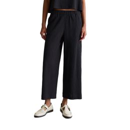 Marc O'Polo Damen Chinohose "mit markanter Struktur", blau, Gr. XS, MARC O'POLO DENIM, unifarben, Obermaterial: 56% Baumwolle, 43% Viskose, 1% Elasthan, Hosen