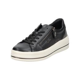 Remonte Damen Sneaker "Remonte Sneaker Glattleder", Gr. 40, schwarz, Glattleder, Schuhe