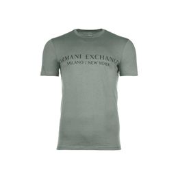 Armani Exchange Herren T-Shirt "T-Shirt 1er Pack", grün, Gr. L, Obermaterial: 100% Baumwolle CO., Shirts