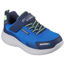 SKECHERS Mädchen Sneaker "BOUNDER 2.0", Gr. 36, blau, Lederimitat, Textil, Schuhe, Trekkingschuh mit waterproof, Größenschablone zum Download