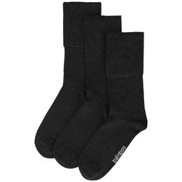 Apollo Diabetikersocken "3er Pack", Gr. 39antracites melange, Elasthan, Polyamid, Viskose, meliert, unifarben, Socken, mit temperaturregulierender