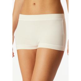 Schiesser Damen Panty "Unique Cotton", Gr. 42, wei&szlig;, Obermaterial: 90% Baumwolle, 10% Elasthan, Unterhosen, Baumwollmischung, ohne Gummi