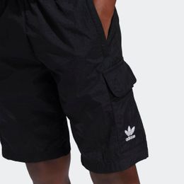 Jungen Shorts "CARGO SHORTS", schwarz, Gr. 176, adidas originals, Obermaterial: 100% Polyamid, Hosen