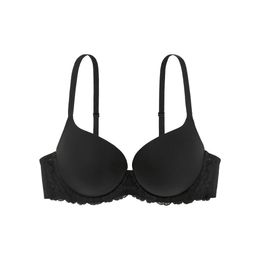 Dorina Damen Push-up-BH "Claire", Gr. 70, schwarz, Spitze, Obermaterial: 84% Polyamid, 16% Elasthan, unifarben, BHs, f&uuml;r maximales Volumen, extra