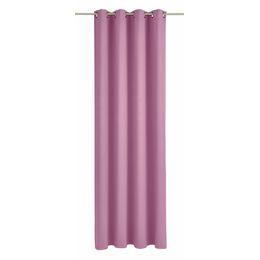 Vorhang WIRTH, B:145cm H:150cm, lila, Polyester, Wohnzimmer, Gardinen, "Dim out"