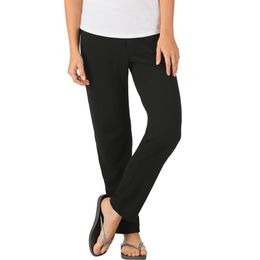 TRIGEMA Damen Fleecehose "TRIGEMA Leichte Fleece-Freizeithose", schwarz, Basic, Gr. XXXL, 100% Polyester, Hosen