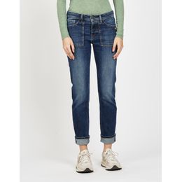 Gang Damen Boyfriend-Jeans "94NICA WORKER", blau, Gr. 33, Denim/Jeans, Obermaterial: 98% Baumwolle, 2% Elasthan, Jeans, cooler, androgyner Look