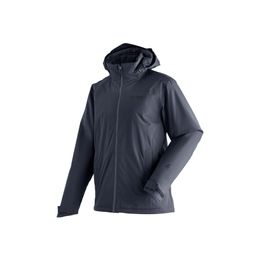 Maier Sports Herren Regenjacke "Metor Therm Rec M", blau, Gr. 33, 100% Polyester, Jacken, warme Herren Jacke mit Kapuze, Winterjacke wasserdicht