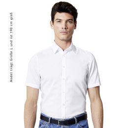 Venti Herren Businesshemd "Venti Businesshemd Kurzarm uni", wei&szlig;, Gr. 41, unifarben, 100% Baumwolle, Hemden