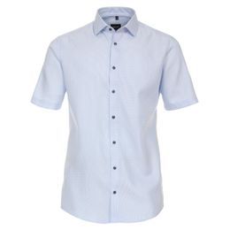 Venti Herren Businesshemd "Venti Businesshemd Kurzarm uni", blau, Gr. 41, unifarben, 100% Baumwolle, Hemden
