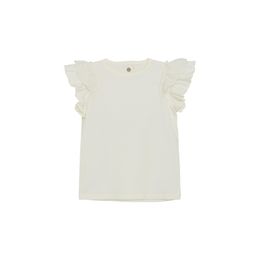 EN FANT M&auml;dchen Shirttop "Shirttop ENT-shirt SS", beige, Gr. 110, Obermaterial: 95% Baumwolle CO. 5% Elasthan EL., Tops