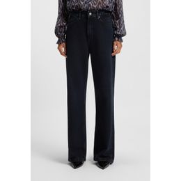 BOSS Orange Damen High-waist-Jeans "Marlene High Rise Premium Damenmode", blau, Gr. 29, unifarben, Denim/Jeans, Obermaterial: 100% Baumwolle, Jeans,