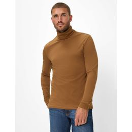 Brax Herren Rollkragenpullover "Style BENNO", braun, Gr. XXL, 98% Baumwolle, 2% Elasthan, Pullover