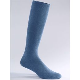 wäschepur WÄSCHEPUR Damen Kompressionsstrümpfe, Gr. 2, blau, 60% Baumwolle, 28% Polyamid, 12% Elasthan, Socken