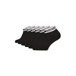 alife and kickin ALIFE & KICKIN Damen Socken "Herren 6 PACK - JohnnyAK", Gr. 39, schwarz, 75% Baumwolle, 20% Polyester, 3% Polyamid, 2% Elasthan, Socken, kurze