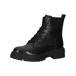 Geox Damen Schn&uuml;rstiefelette "Geox Stiefelette Nappaleder", Gr. 38, schwarz, Nappaleder, Schuhe