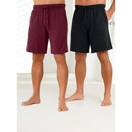 w&auml;schepur W&Auml;SCHEPUR Herren Shorty, Gr. 64, rot, 100% Baumwolle, Meliert:55% Baumwolle, 45% Polyester, Homewear-Sets