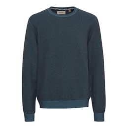 Blend Herren Strickfleece-Pullover "Strickpullover BHSweatshirt", blau, Gr. M, Obermaterial: 100% Baumwolle CO., Pullover