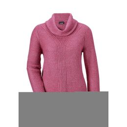 GOLDNER Damen Strickpullover "Strickpullover mit interessanter Struktur und Glitzergarn", lila, Gr. 42, Obermaterial: 90% Polyacryl PAN. 10%