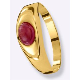 Lady Damen Fingerring, 20, Silber 925 (Sterlingsilber), rot, Silber 925 (Sterlingsilber), Fingerringe