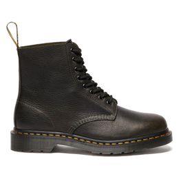 Dr. Martens Damen Schn&uuml;rboots "1460 Pascal 8 Eye Boot", Gr. 44, gr&uuml;n, Leder, Schuhe, Schn&uuml;rboots, Freizeitschuh mit Blockabsatz und Anziehlasche