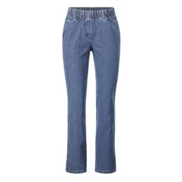 GOLDNER Damen Regular-fit-Jeans "Klassische Jeansschlupfhose LOUISA", blau, Gr. 50, Obermaterial: 78% Baumwolle CO. 20% Polyester PES. 2% Elasthan
