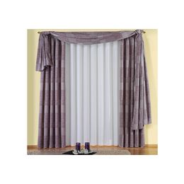 Vorhang WIRTH, B:135cm H:225cm, lila, Polyester, Wohnzimmer, Gardinen, "Jenny"