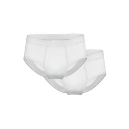 Ammann Herren Slip "Slip Slips Feinripp 2er Pack", Gr. L, wei&szlig;, Obermaterial: 100% Baumwolle CO., Unterhosen