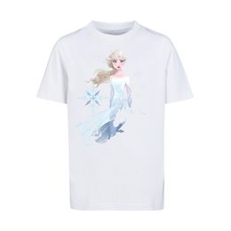 T-Shirt F4NT4STIC "Disney Frozen 2 Elsa Nokk Wassergeist Pferd", Mädchen, Gr. 146/152, weiß, Obermaterial: 100% Baumwolle, regular fit, Rundhals, ohne Bündchen, Shirts T-Shirt, Unisex Kinder,Premium Merch,Jungen,Mädchen,Bedruckt