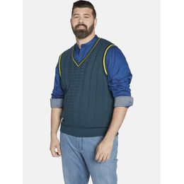 CHARLES COLBY Herren Pullunder "Pullunder EARL CHARLES", blau, Gr. XXL, unifarben, Obermaterial: 50% Baumwolle CO. 50% Polyacryl PAN., Pullover