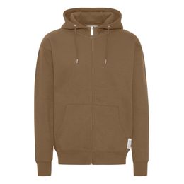 11 Project Herren Kapuzensweatjacke "Kapuzensweatjacke PRAndron", braun, Gr. XL, Obermaterial: 60% Baumwolle CO. 40% Polyester PES., Sweatjacken