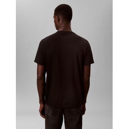 Herren T-Shirt "CLASSIC MONOGRAM"schwarz, Gr. XL, Calvin Klein Jeans, unifarben, Single Jersey, Obermaterial: 100% Baumwolle, Shirts, regular fit,