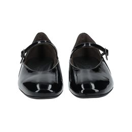 Paul Green Damen Riemchenballerina "Paul Green Ballerinas Leder", Gr. 38,5, schwarz, Leder, Schuhe