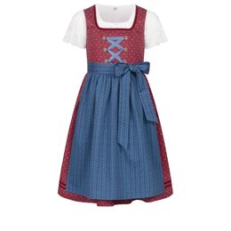 Nübler NÜBLER Mädchen Dirndl "Kinderdirndl Gesr", rot, Gr. 164, Obermaterial: 100% Baumwolle CO., Kleider