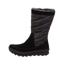 Legero Damen Stiefel "Legero Stiefel Leder/Textil", Gr. 37,5, schwarz, Leder, Textil, Schuhe
