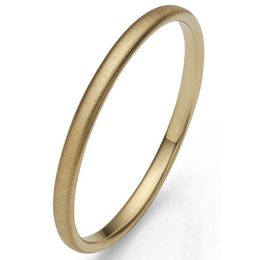 Firetti Damen Trauring "Schmuck Geschenk Gold 375 Hochzeit Ehering "LIEBE"", 56, ohne Brillant, Gelbgold 585, 2mm, gold, Gelbgold 585, Fingerringe,