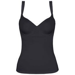 Viania Damen BH-Hemd "BH Hemd Basic", Gr. 80, schwarz, Stoff, Obermaterial: 90% Polyamid PA. 10% Elasthan EL., BHs