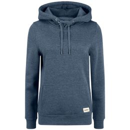 oxmo Damen Kapuzenpullover "Hoodie OXOwena", blau, Gr. S, Obermaterial: 80% Polyester PES. 20% Baumwolle CO., Sweatshirts