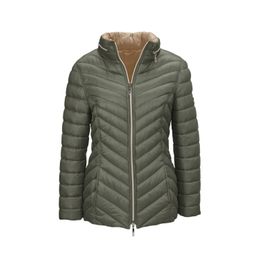 GOLDNER Damen Steppjacke "Leichte Steppjacke in knitterarmer Ware", grün, Gr. 42, Obermaterial: 100% Polyamid PA., Jacken
