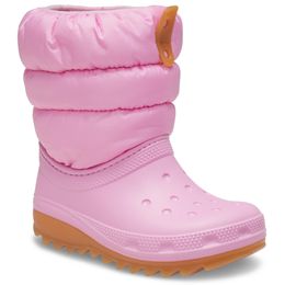 Crocs M&auml;dchen Winterboots "CLASSIC NEO PUFF BOOT K", Gr. 32, rosa, Croslite , Nylon, Schuhe, Snowboots, Winterstiefel zum Schlupfen