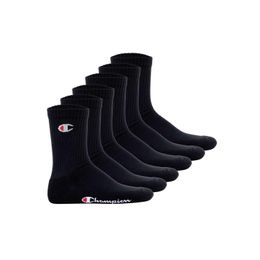Champion Herren Kurzsocken "Socken 6er Pack", Gr. 39, schwarz, Obermaterial: 70% Baumwolle CO. 28% Polyester PES. 2% Elasthan EL., Socken