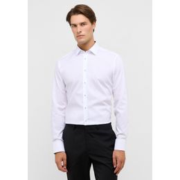 Eterna Herren Langarmhemd "SLIM FIT", wei&szlig;, Gr. 43, Popeline, 100% Baumwolle, Hemden, NON IRON (b&uuml;gelfrei)