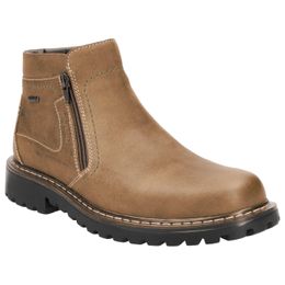 Josef Seibel Herren Winterboots "Chance 55", Gr. 42, orange, Leder, Schuhe, Schlupfstiefel, Komfortschuh, Winterstiefel mit Wechselfu&szlig;bett