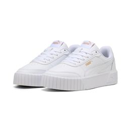 Puma Damen Sneaker "CARINA MIA JR", Gr. 38, wei&szlig;, Leder, Schuhe