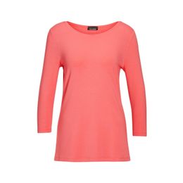 GOLDNER Damen 3/4-Arm-Shirt "Kurzgr&ouml;&szlig;e Trageangenehmes Viskoseshirt mit Elasthan", orange, Gr. 24, Obermaterial: 95% Viskose CV. 5% Elasthan EL.,