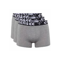 Chiemsee Herren Boxershorts "Boxershort Boxer Briefs, Regular Fit 3P 3er Pack", Gr. L, grau, Obermaterial: 95% Baumwolle CO. 5% Elasthan EL.,
