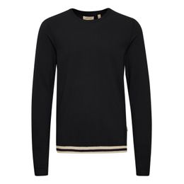Blend Herren Strickfleece-Pullover "Strickpullover BHPullover", schwarz, Gr. XXL, Obermaterial: 50% Viskose CV. 28% Polyester PES. 22% Nylon NY.,