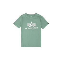 Mädchen T-Shirt "Basic T-Shirt BL K", grün, Gr. 16, Alpha Industries, Obermaterial: 100% Baumwolle, Shirts