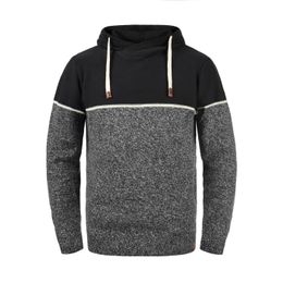 INDICODE Herren Strickfleece-Pullover "Strickpullover IDLynde", schwarz, Gr. S, Obermaterial: 100% Baumwolle CO., Pullover